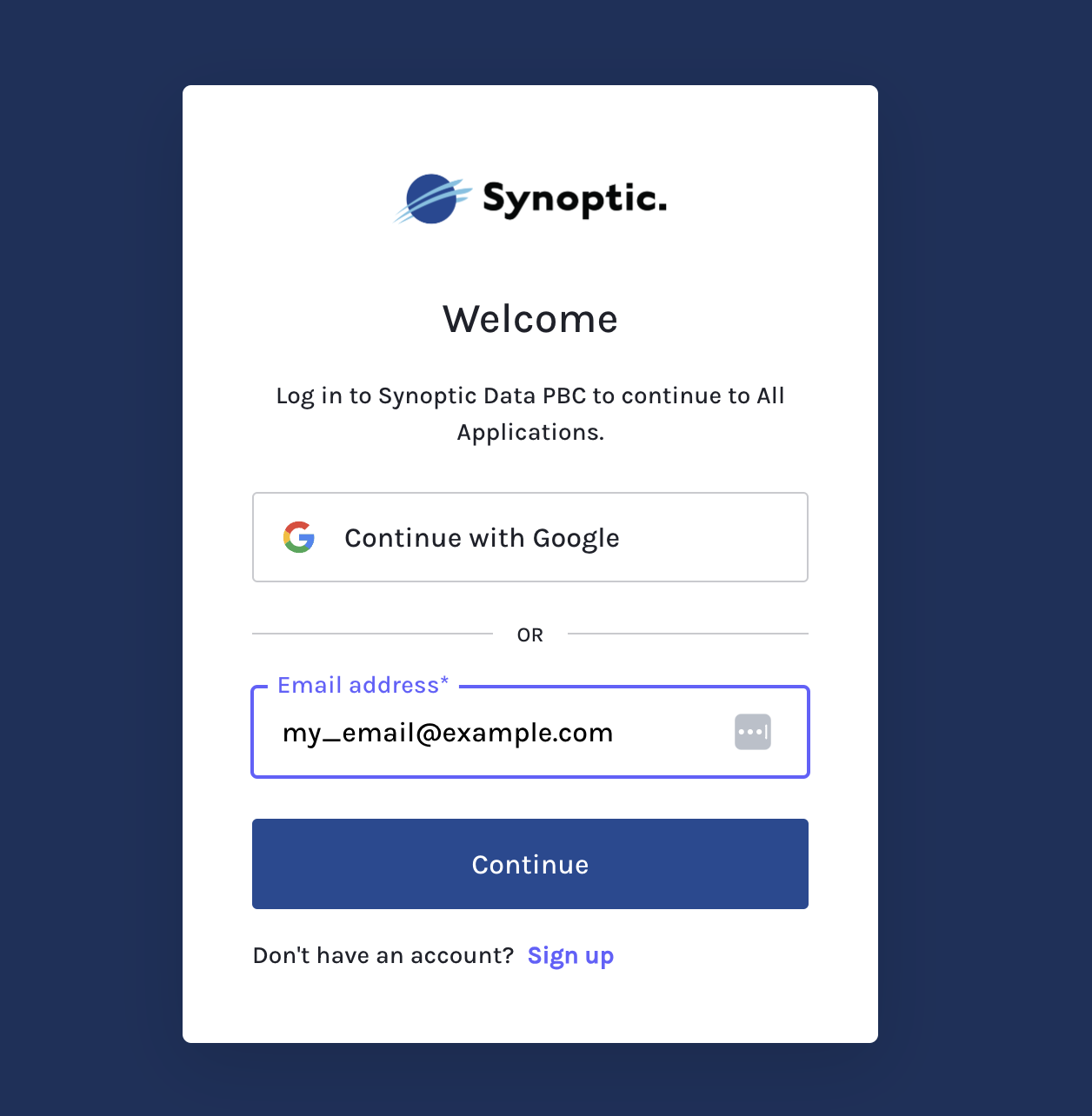 Passwordless sign-in